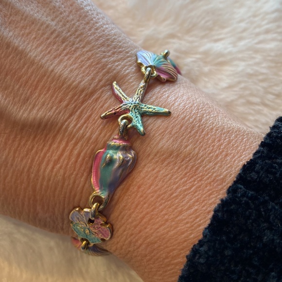 Jewelry | Vintage Beach Nautical Sea Star Sea Shell Bracelet | Poshmark